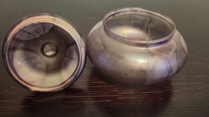 Simron Hand Stained Apothecary Jar, Vintage, Israeli Made - Etsy