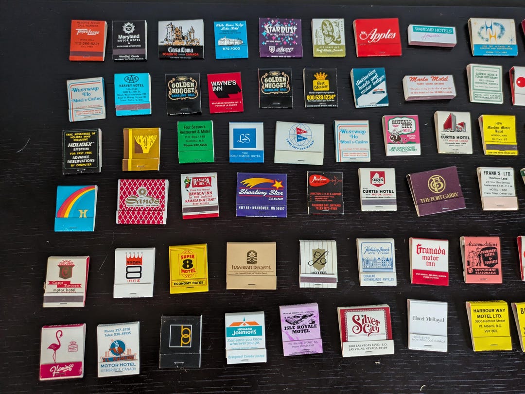 Vintage Matches. Hotel and Casino Collection, 60s, 70s, 80s, 90s - Etsy