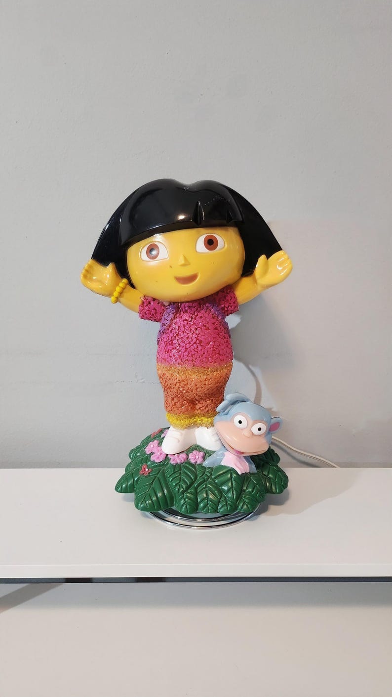 Dora the Explorer Lamp. Vintage, Popcorn Plastic, Night Light, Spring ...