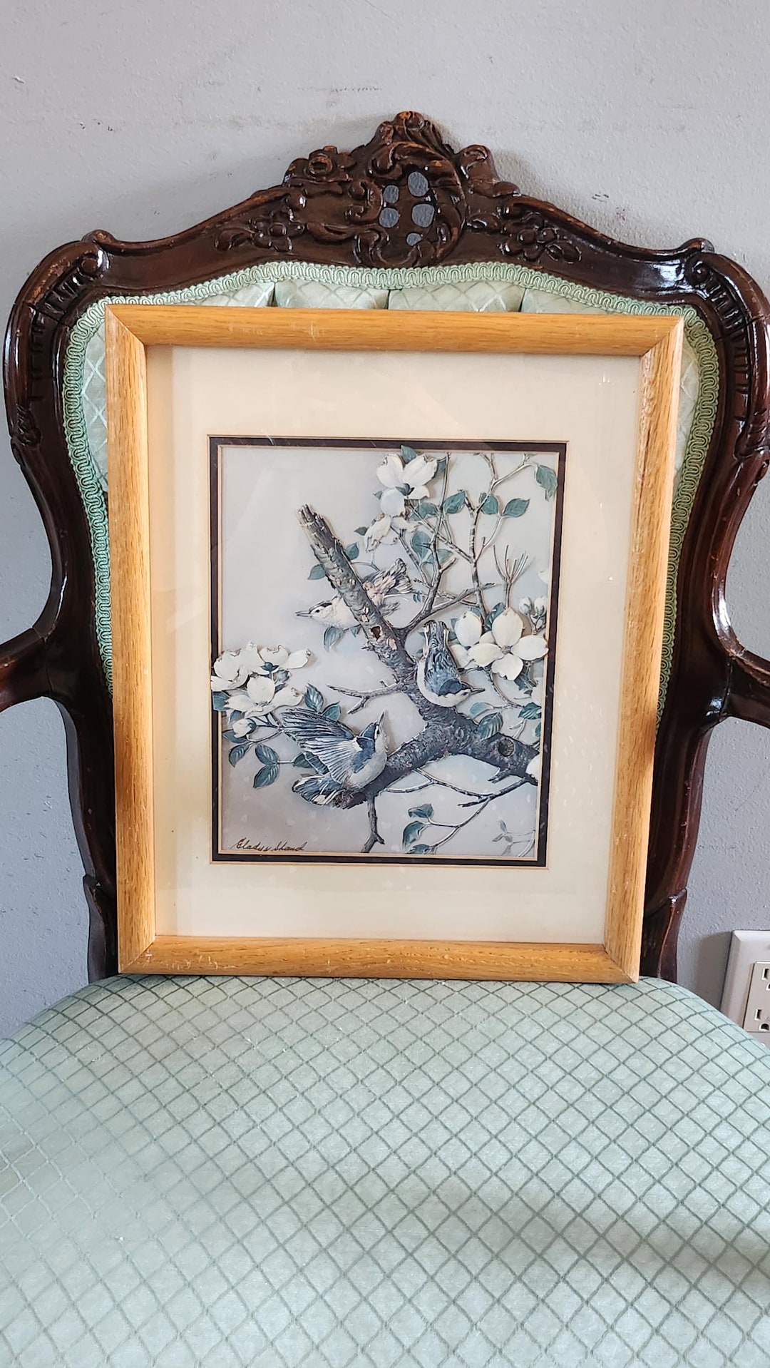 Paper Tole Art, Vintage, 1970s, 3D, Blue Jays, Gladys Shand - Etsy