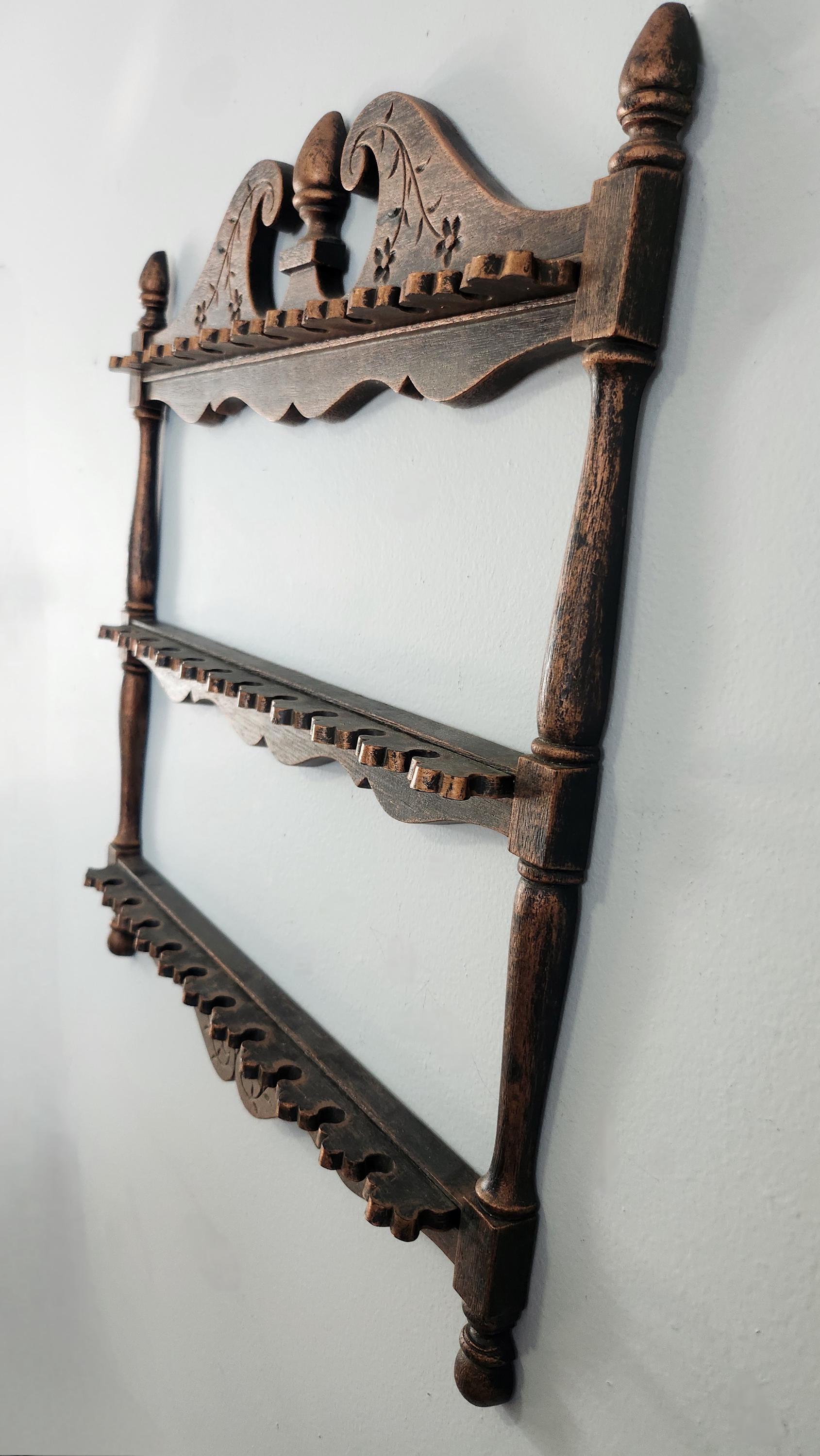 Spoon/fork Holder, Syroco, Vintage, 1970s, Souvenir Shelf, Hanging Wall ...