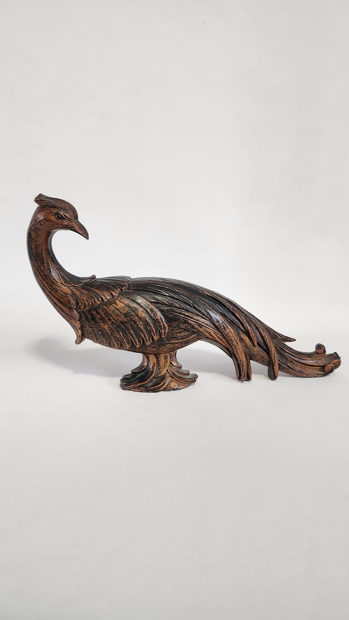 Coppercraft Guild Figurine, Peacock-pheasant, Resin, Decorative ...
