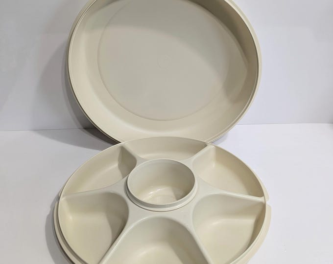 Vintage Tupperware Extra Large Serving Center Set, Orange Color W ...