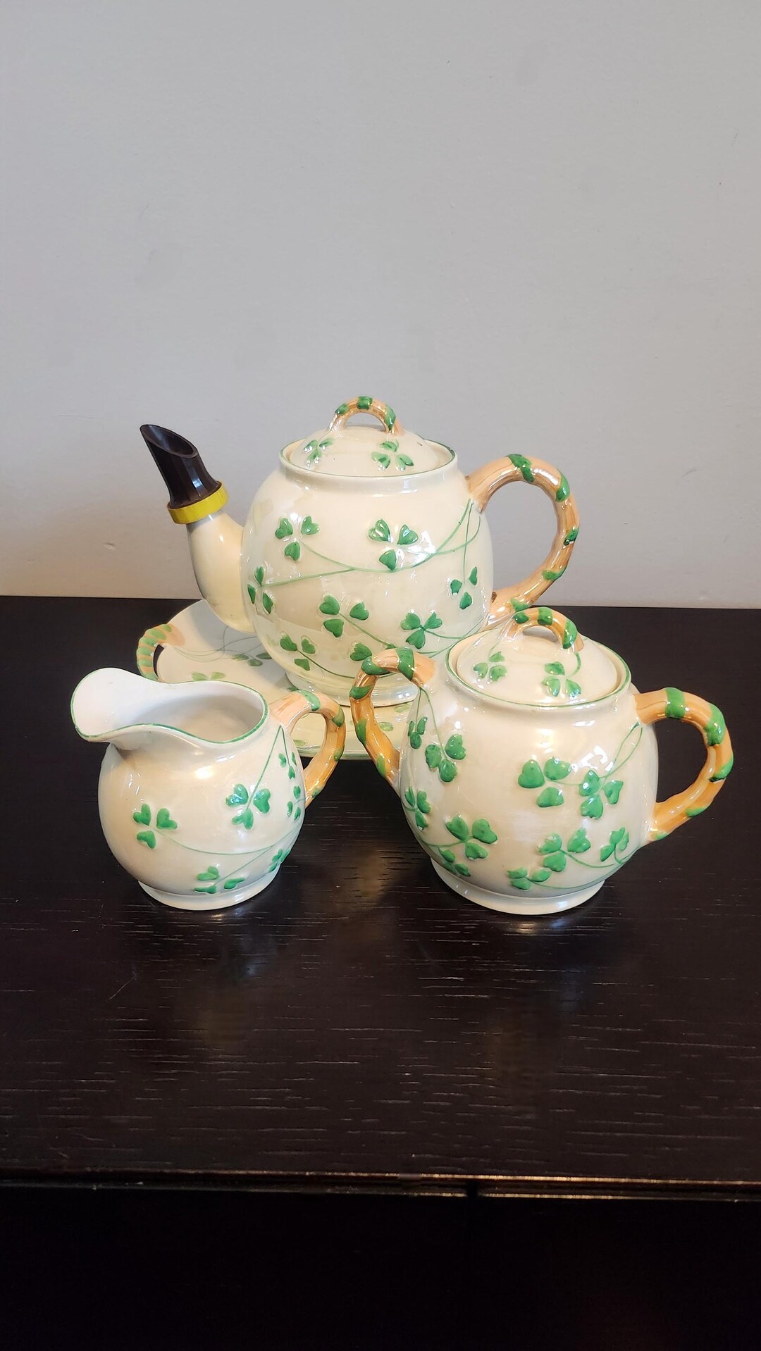 Hand Painted Irish Tea Set. Translucent China, Vintage, 6 Piece Set ...