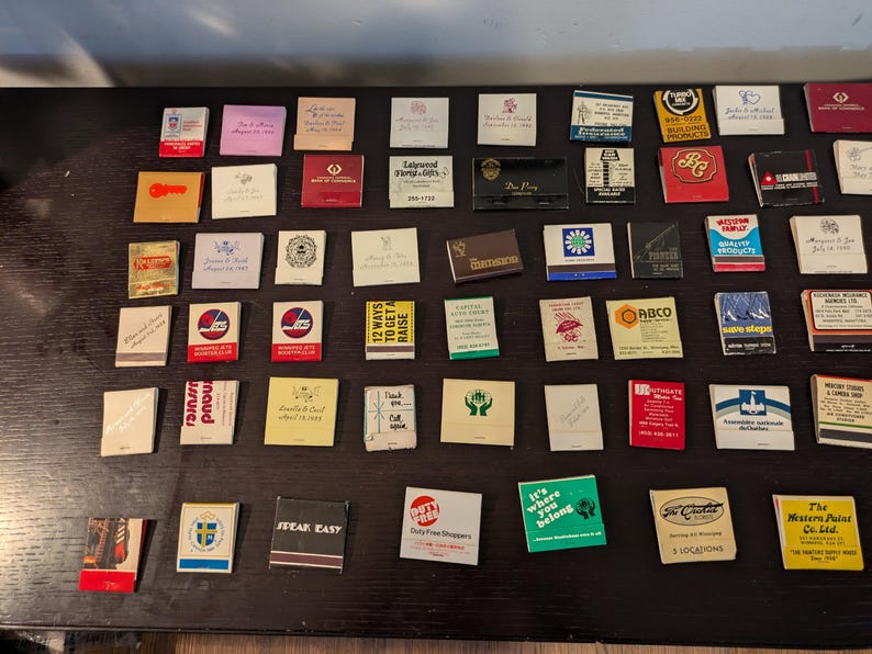 Vintage Matches. Advertising Collection, 60s, 70s, 80s, 90s. Lot of 20 ...