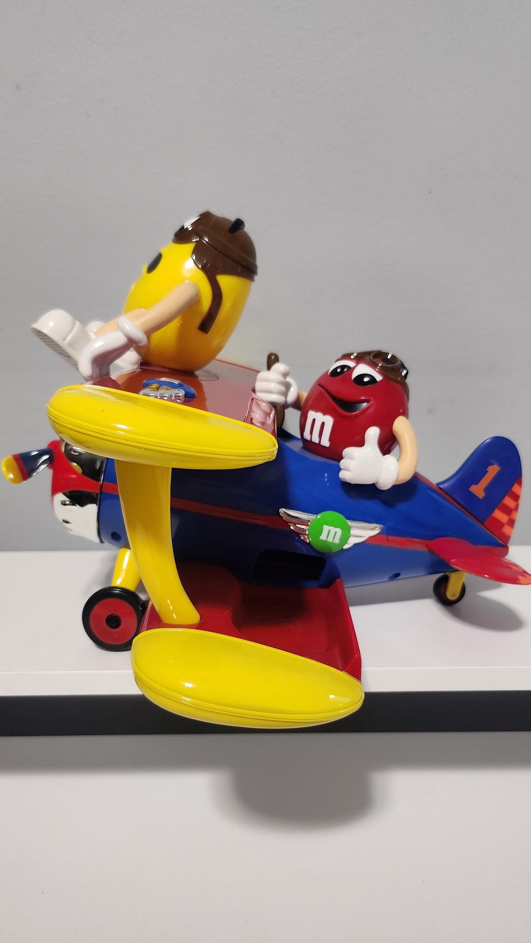 M&M Biplane Airplane Candy Dispenser, Barnstorming Dispenser, Novelty ...