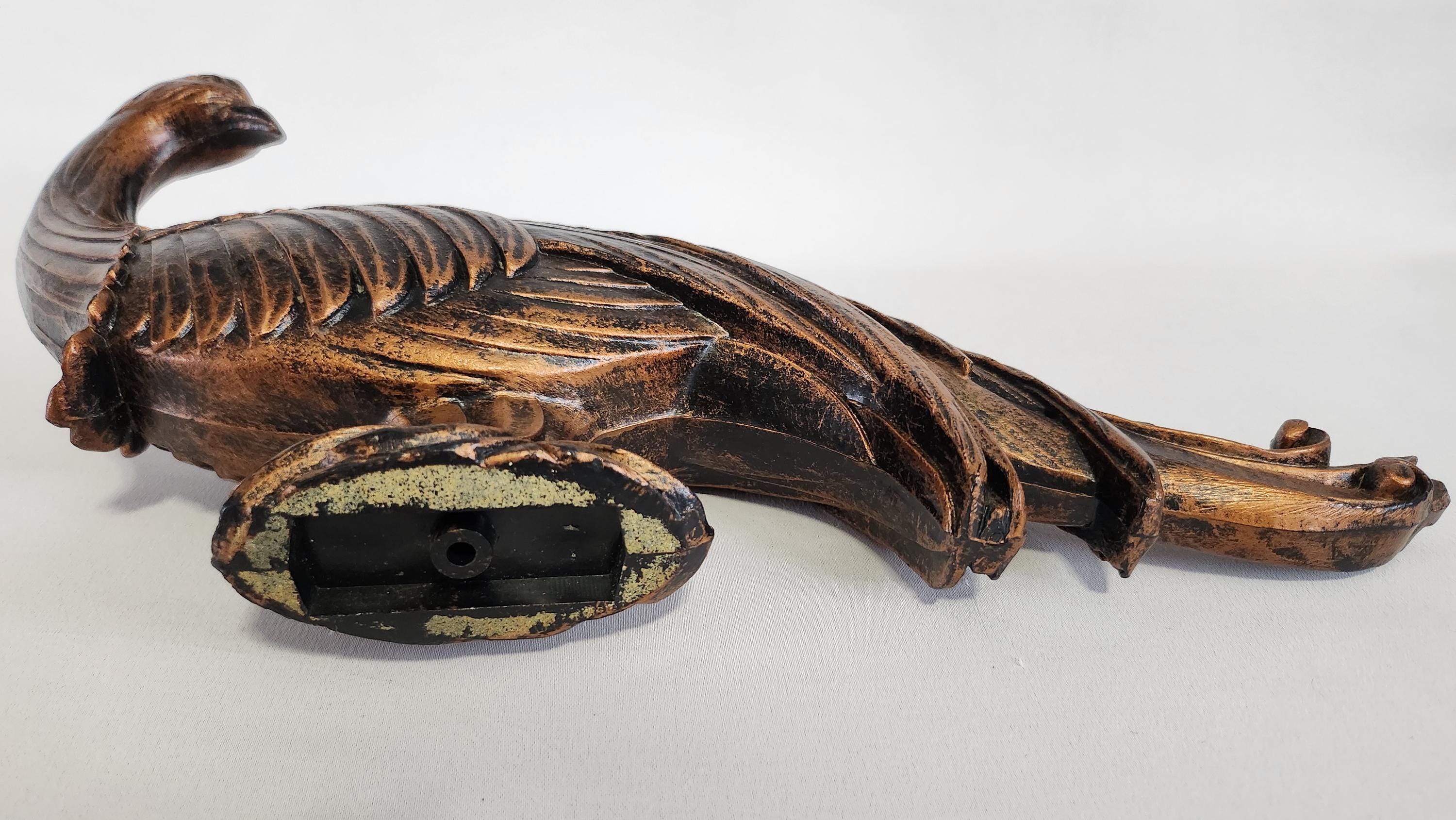 Coppercraft Guild Figurine, Peacock-pheasant, Resin, Decorative ...