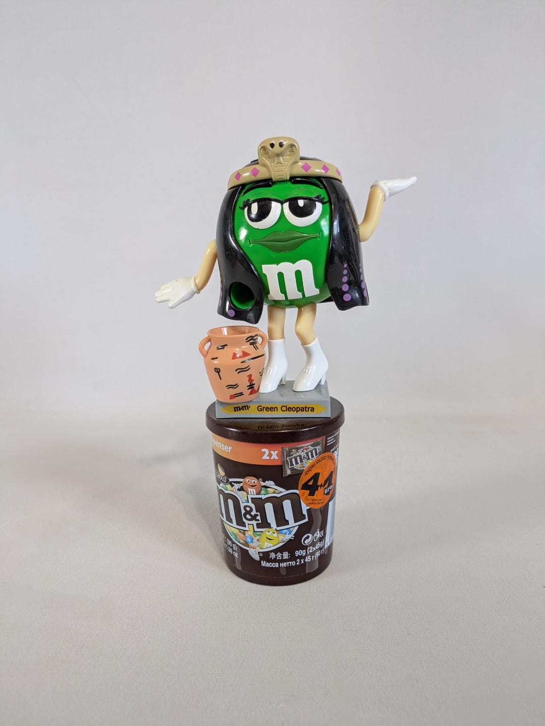Rare M&M Candy Dispenser, Green Cleopatra, Ms Green, Collectable ...
