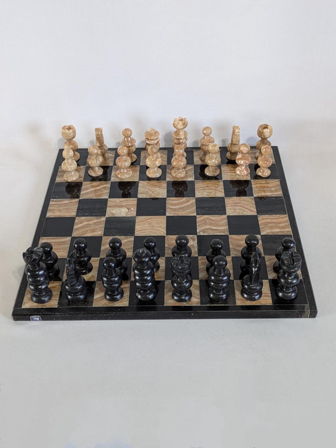 Chess Set, Granite, Hand Carved, Alabaster, Vintage, Made in Mexico - Etsy