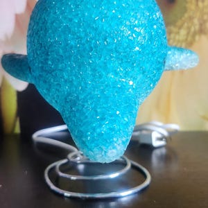 Dolphin Lamp, Vintage, Popcorn Plastic, Turquoise, 90's - Etsy