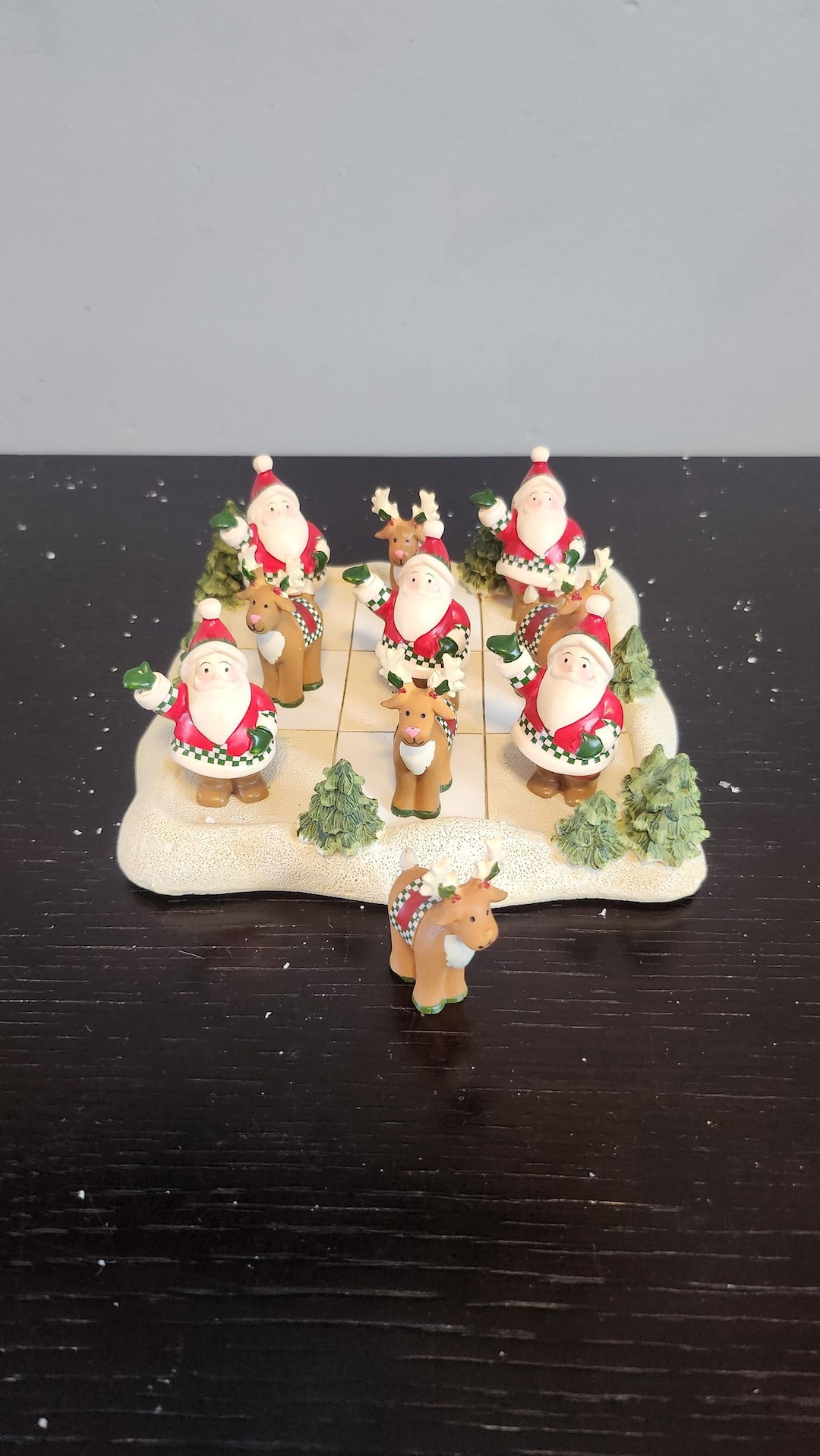 Santa and Reindeer Tic Tac Toe. Vintage, Avon, Christmas, Made in China ...