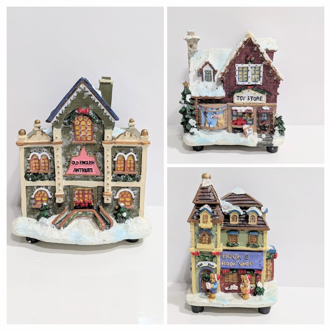 Christmas Houses, Antique Store, Toy Store, Book Shop, Fibre Optic ...