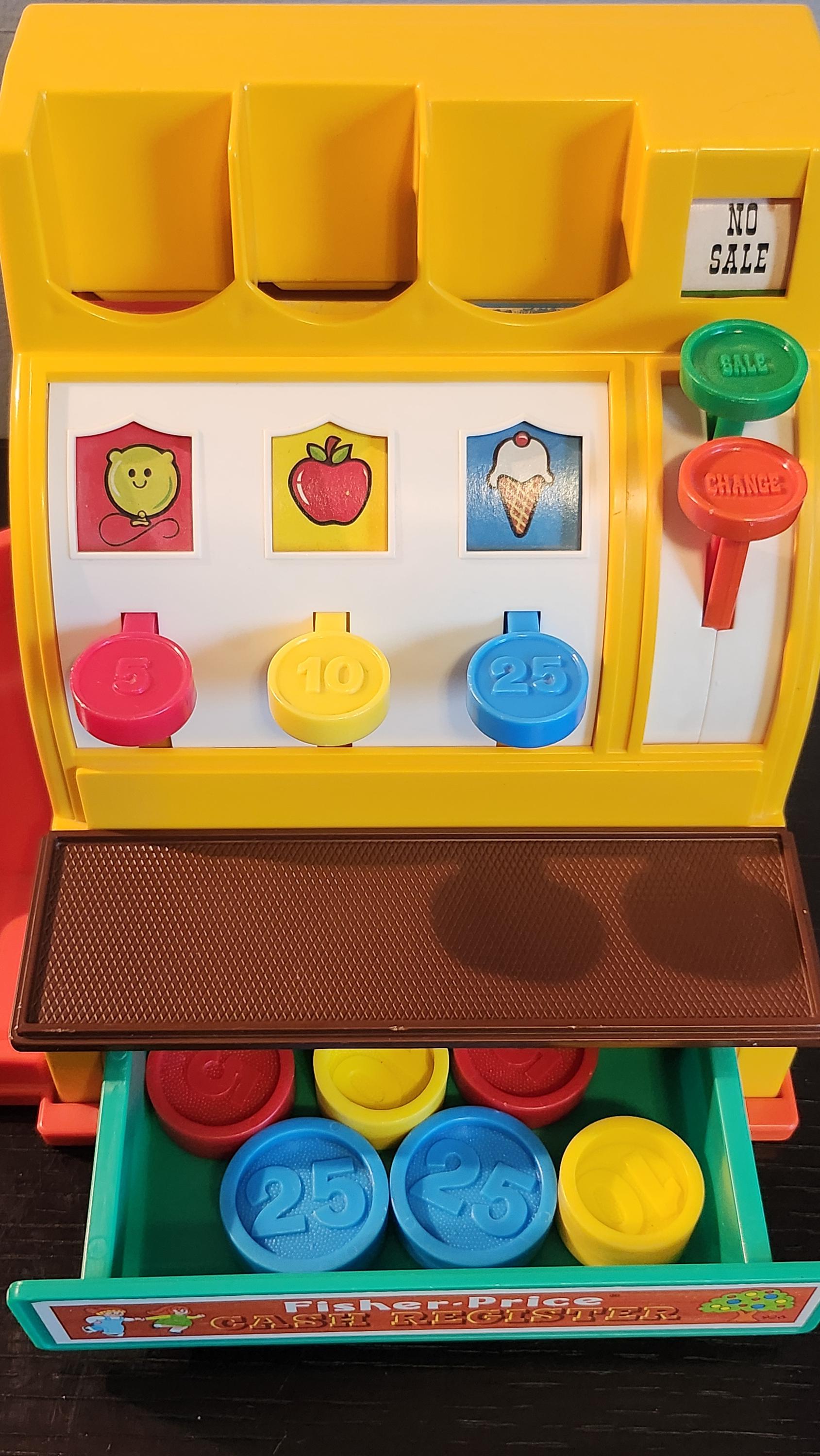 Fisher-price Cash Register. Vintage, 1970s,made in U.S.A - Etsy