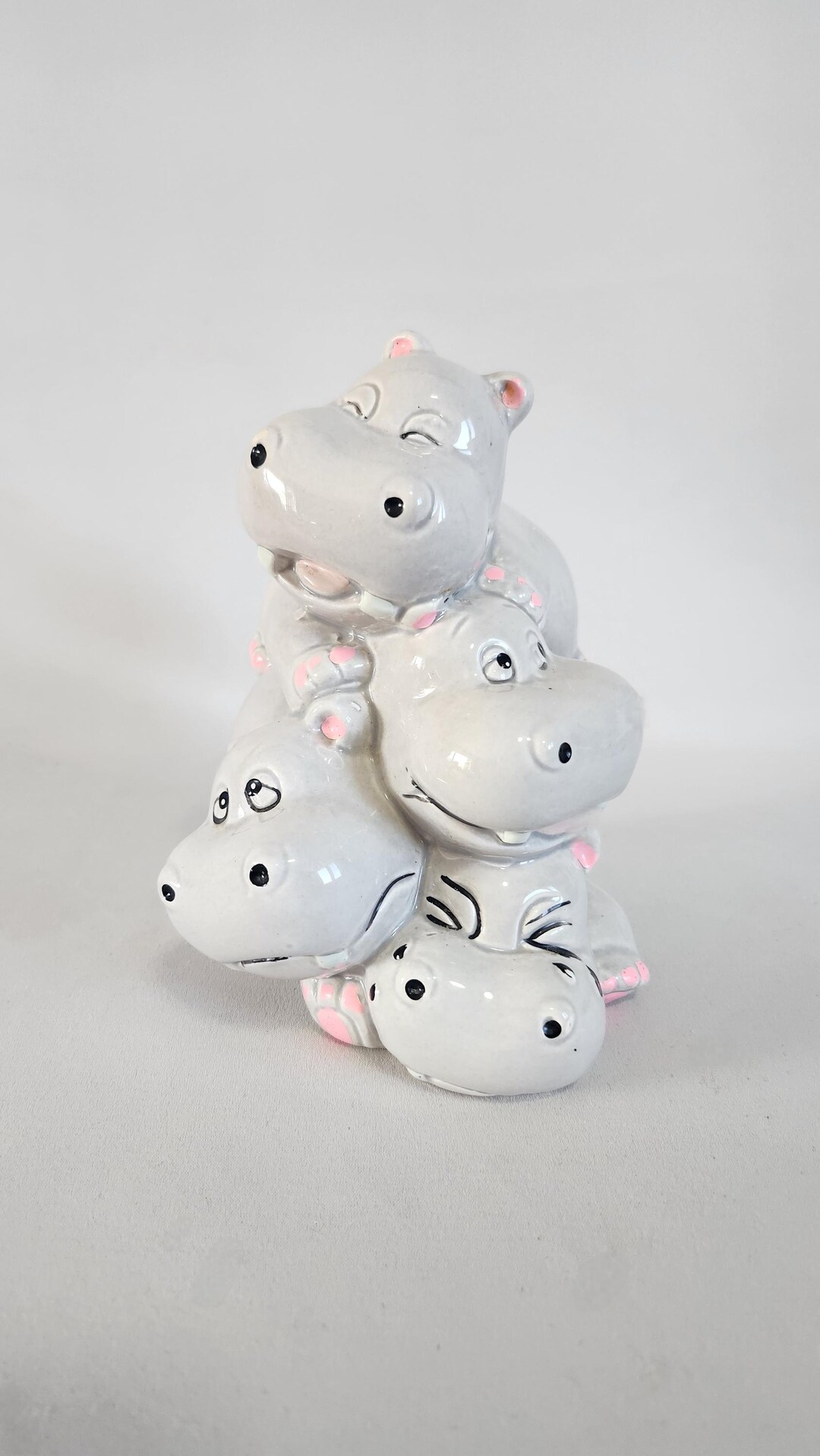Hippopotamus Coin Bank, Piggy Bank, Vintage, Ceramic, Made in Taiwan - Etsy