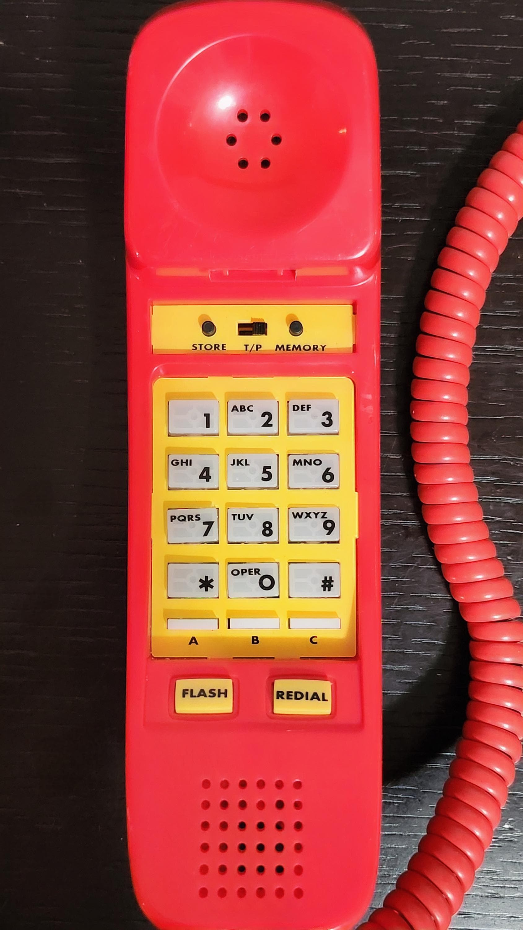 Winnie the Pooh Landline Telephone, Brooktel, Notepad, Pencil, Vintage ...