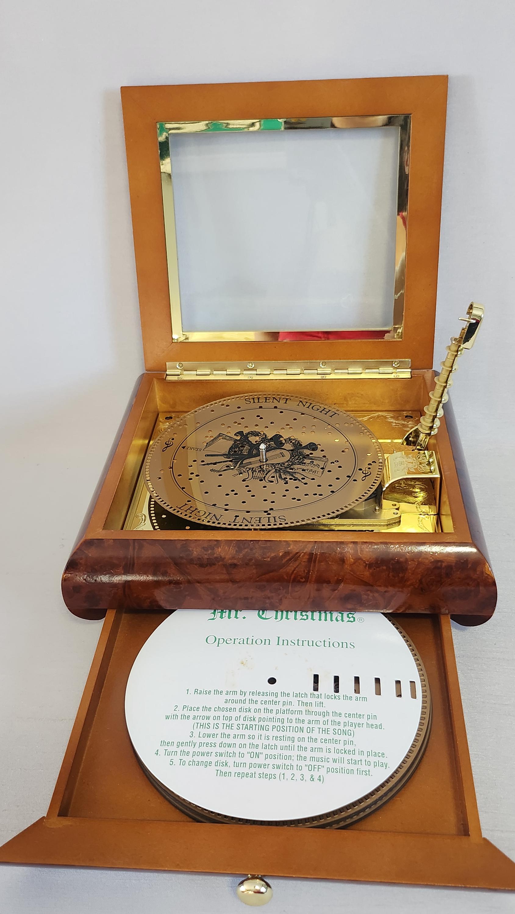 Wood Music Box, Mr. Christmas, Holiday Symphonium, 16 Discs, Vintage - Etsy