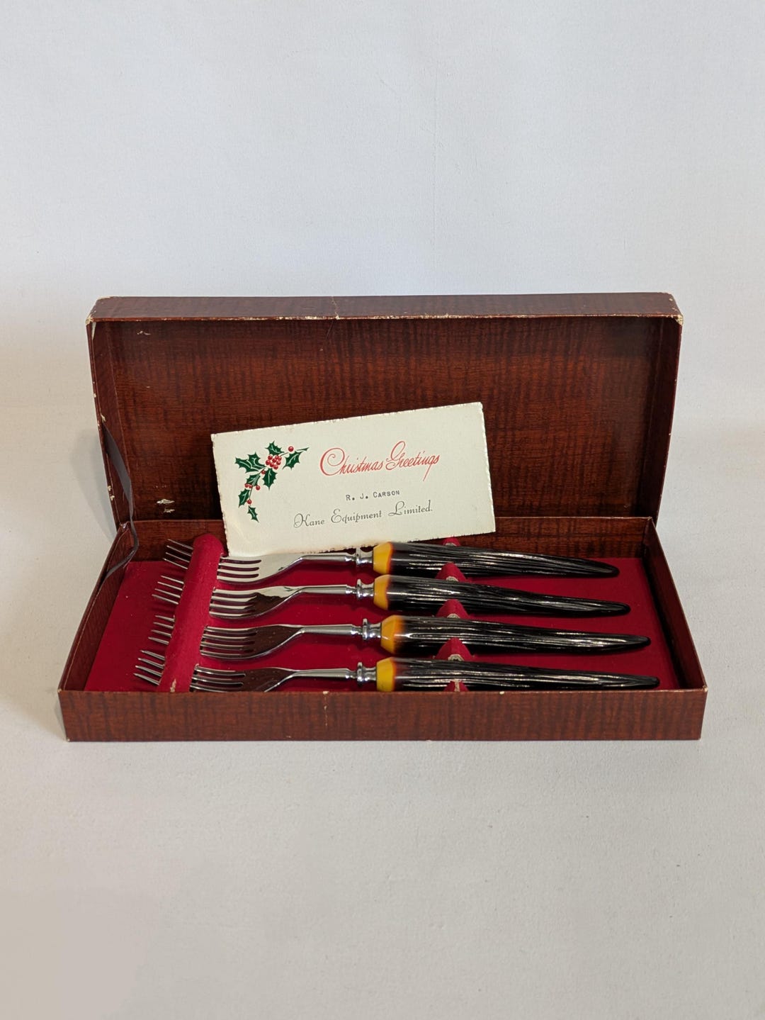 Dinner Fork Set, 4 Piece, John Mcclory & Sons, Scotia, Antler Handle ...