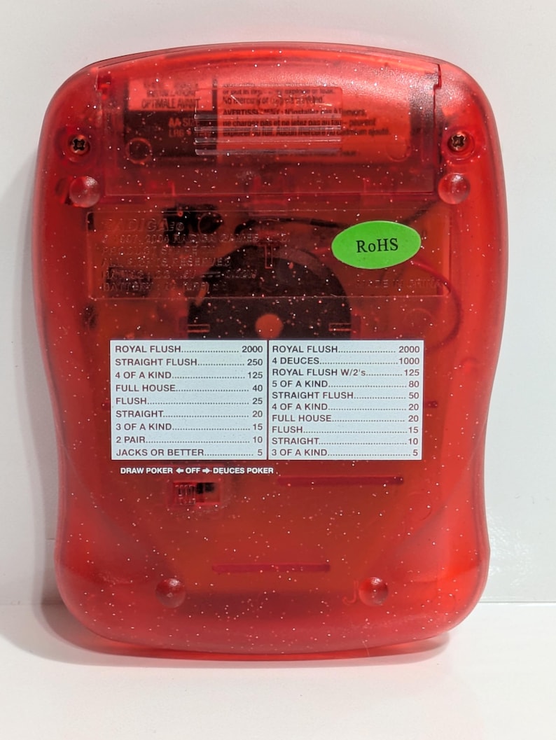 Pocket Poker, Radica, Electronic Handheld Game, Compact, Draw Poker ...