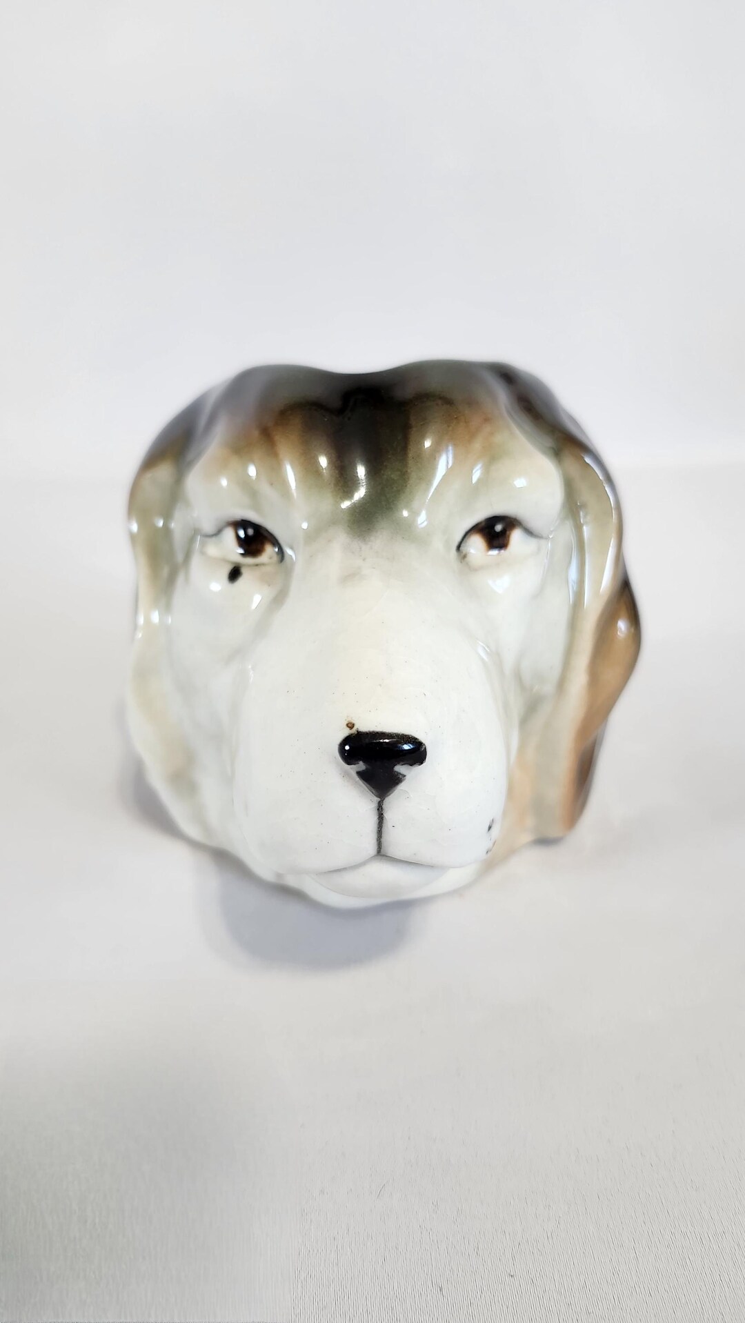 Planter, Florart, Beagle, Hand Painted, Glazed Ceramic, Vintage, 1960s ...