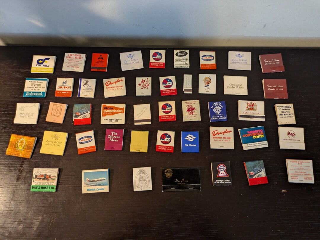 Vintage Matches. Advertising Collection, 60s, 70s, 80s, 90s. Lot of 20 ...