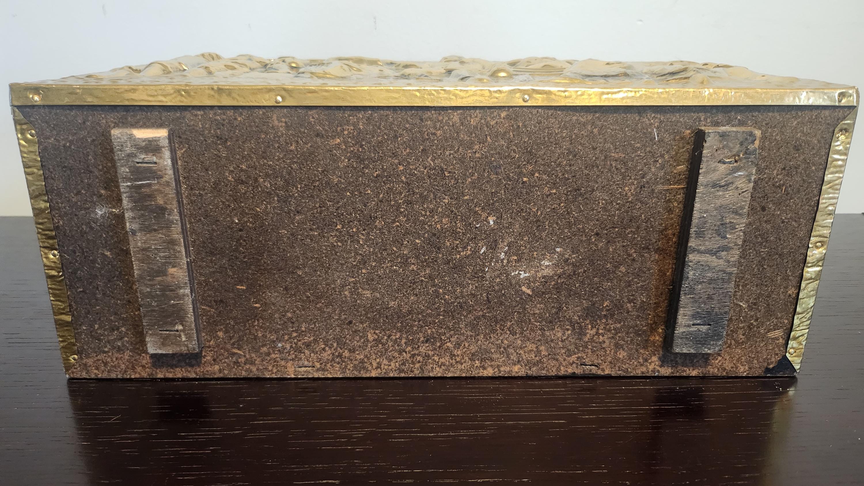 1960's Brass Magazine/newspaper Rack. Vintage, Medieval Pub Scene, Made ...