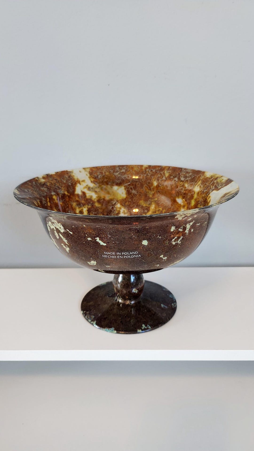 Mimosa Glass Bowl, Hortensja Glassworks, Glass Art, Amber, Stained ...