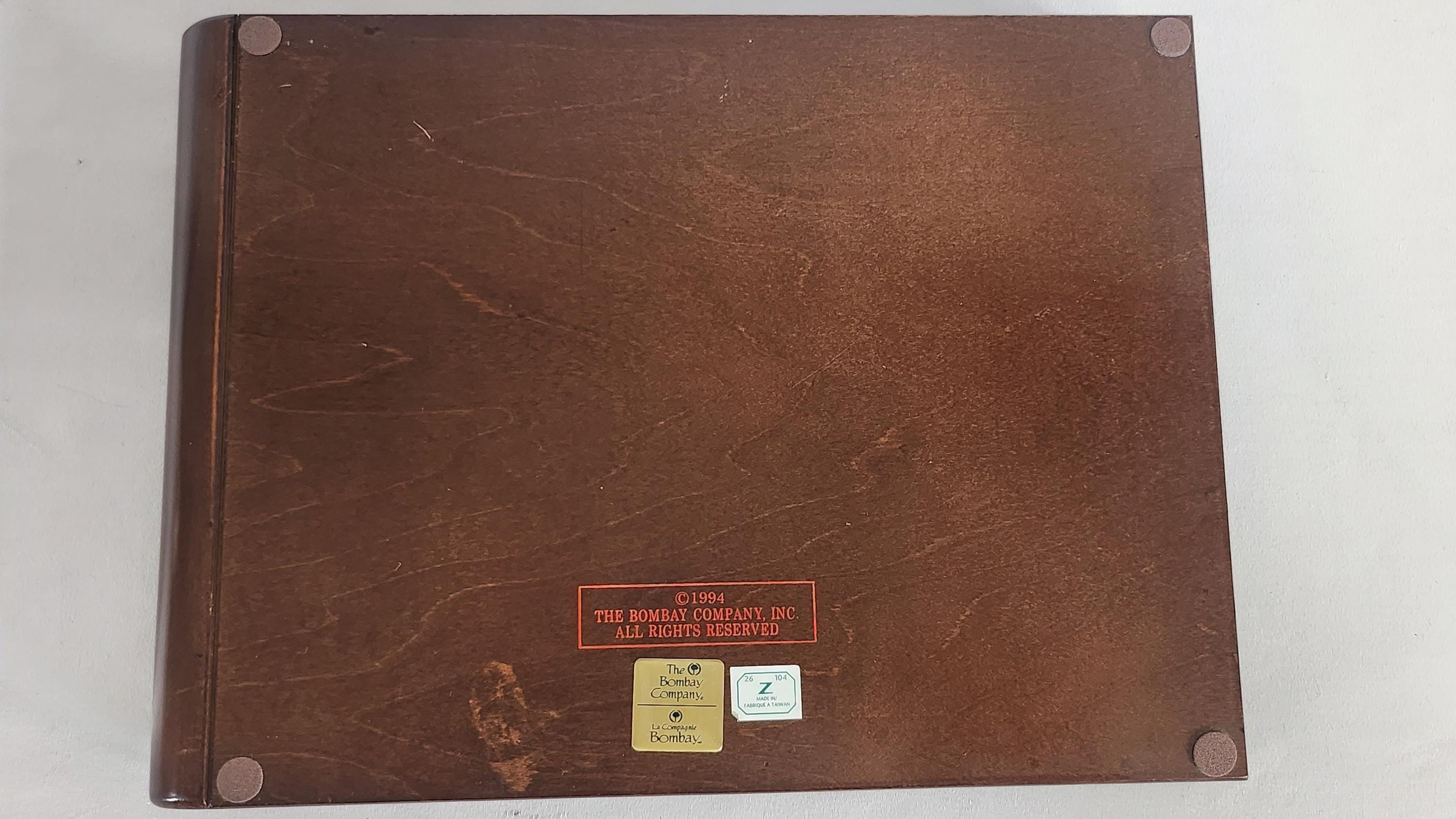 Keepsake Box, the Bombay Company, Mahogany, Memory Box, Brass Hinges ...