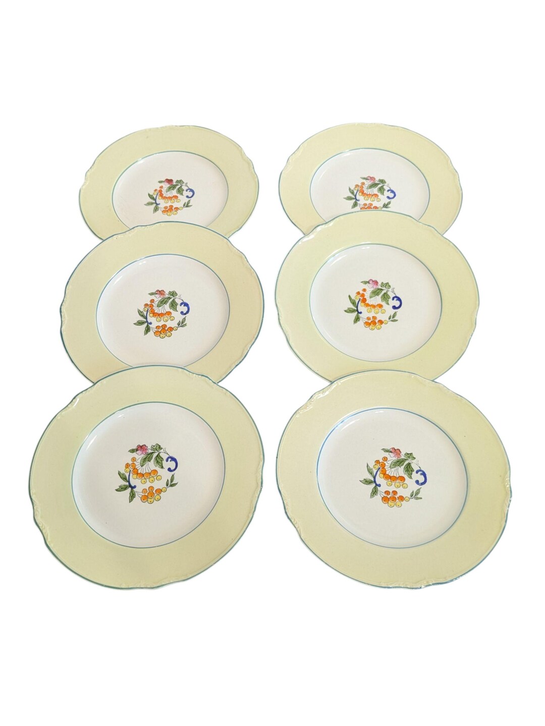 Dessert Plates, J&G Meakin, Floral, Set of 6, Ceramic, Pattern SOL ...