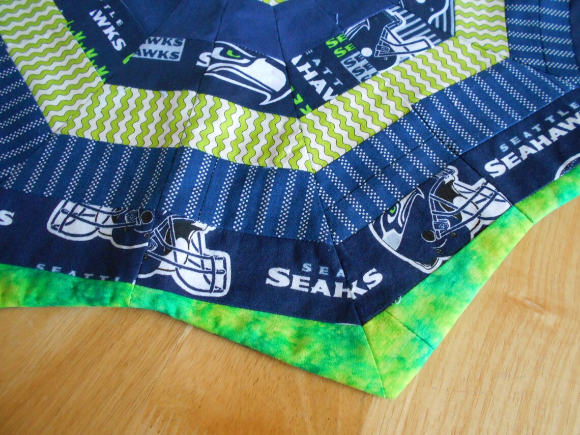 Seattle Seahawks Tree Skirt: 22" Football Sports Theme - Etsy