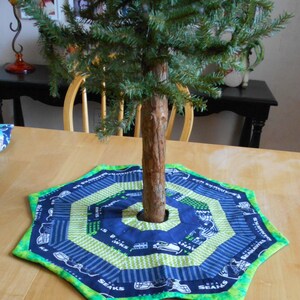 Seattle Seahawks Tree Skirt: 22" Football Sports Theme - Etsy