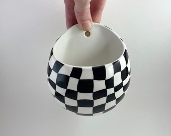 Checker Planter | Etsy