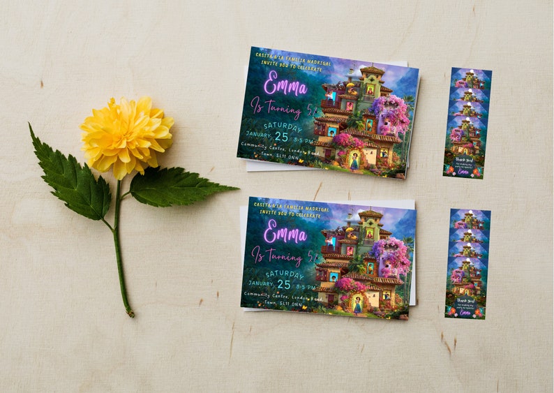 Editable Encanto Birthday Party Invitation, Personalised Encanto ...