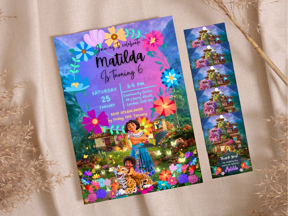 Editable Encanto Birthday Invitation, Personalised Encanto Party ...