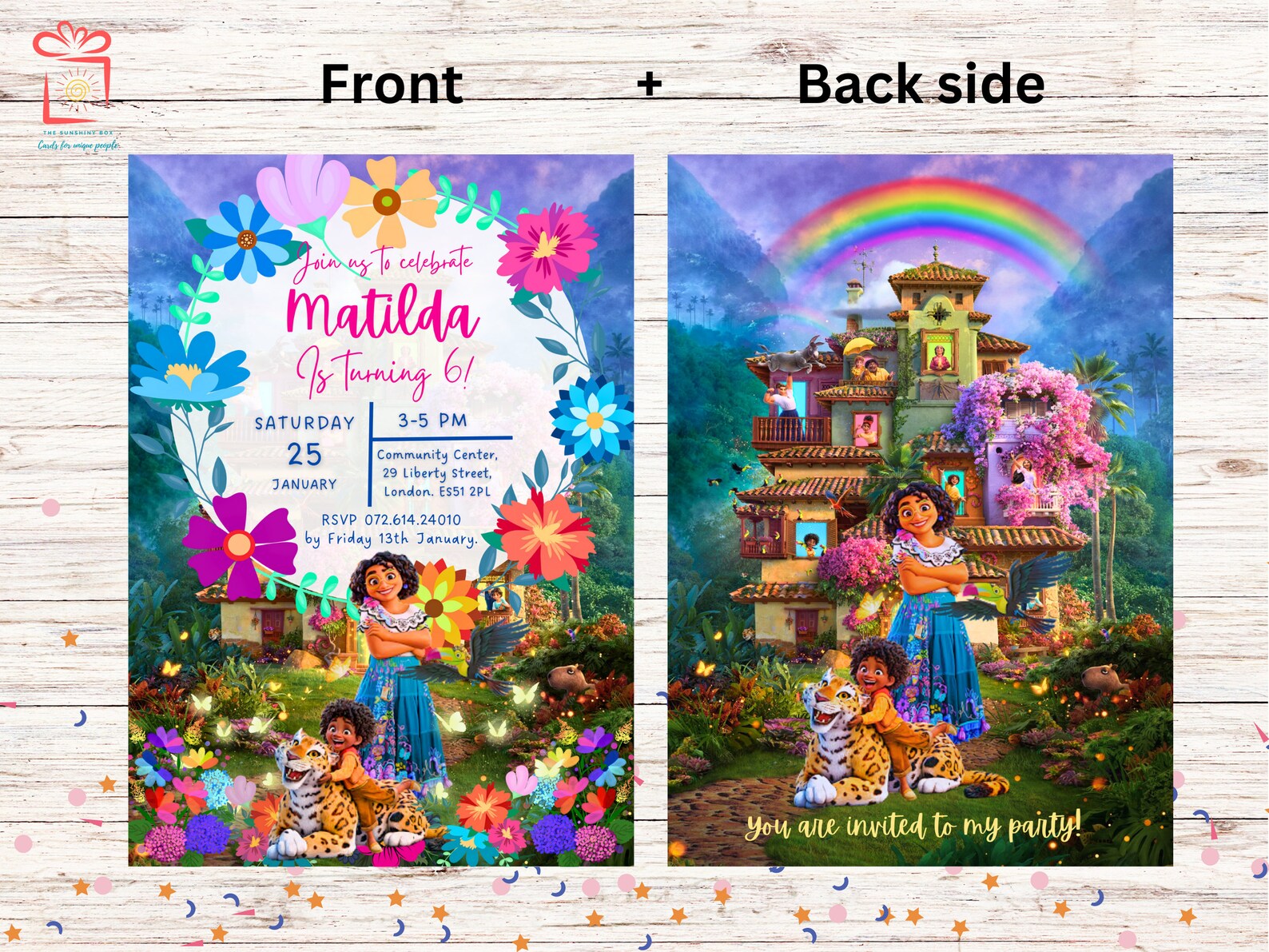 Encanto Birthday Party Invitation, Personalised Encanto Party ...