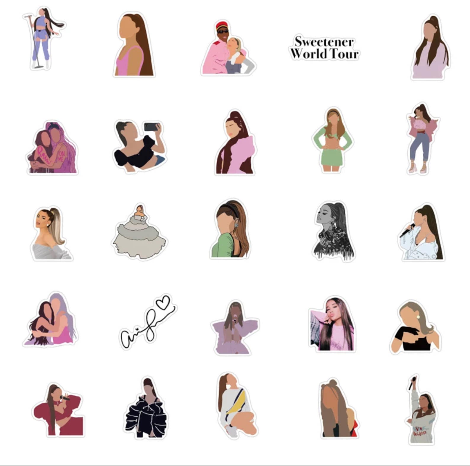 Ariana Grande Sticker Pack Laptop Stickers Cheap Stickers - Etsy