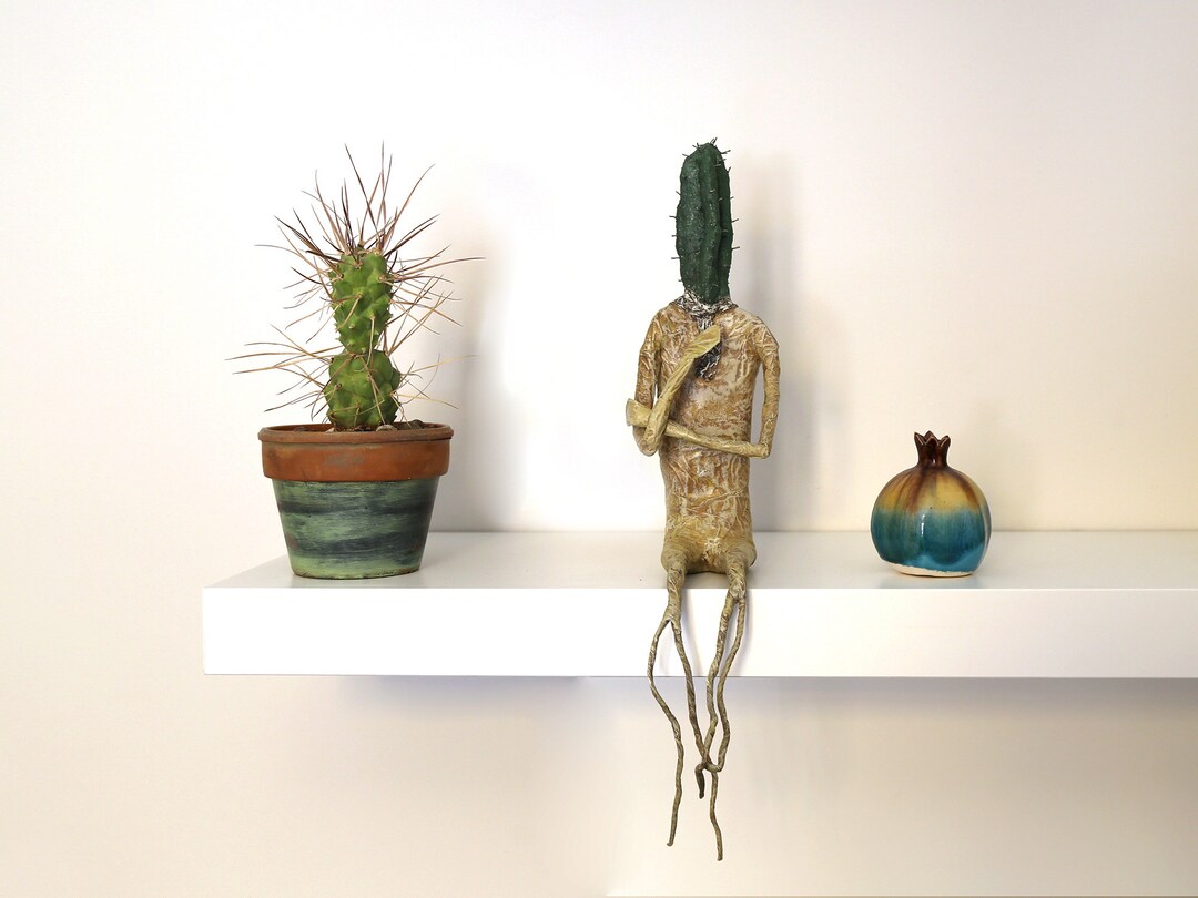 CACTUS Sculpture-original Art Work,plant,flower Lovers,papermache ...
