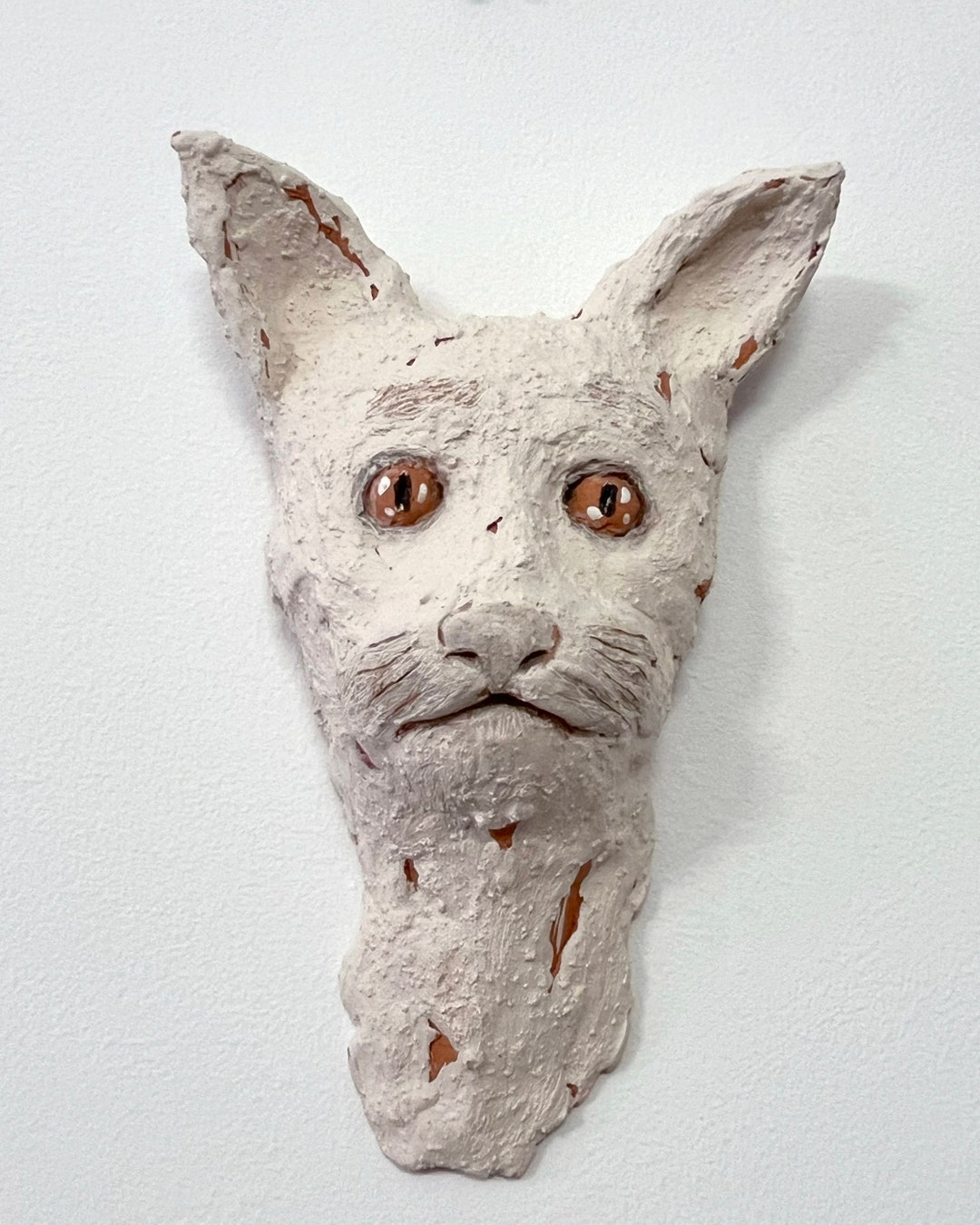 Cat Ceramic Sculpture, 3d Wall Decor, Wall Hanging, Cat Lovers, Cat ...