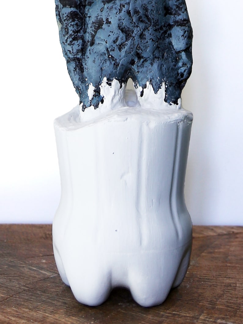 Original Mixed Media Figurative Sculpture: Contemporary Shelf Decor ...