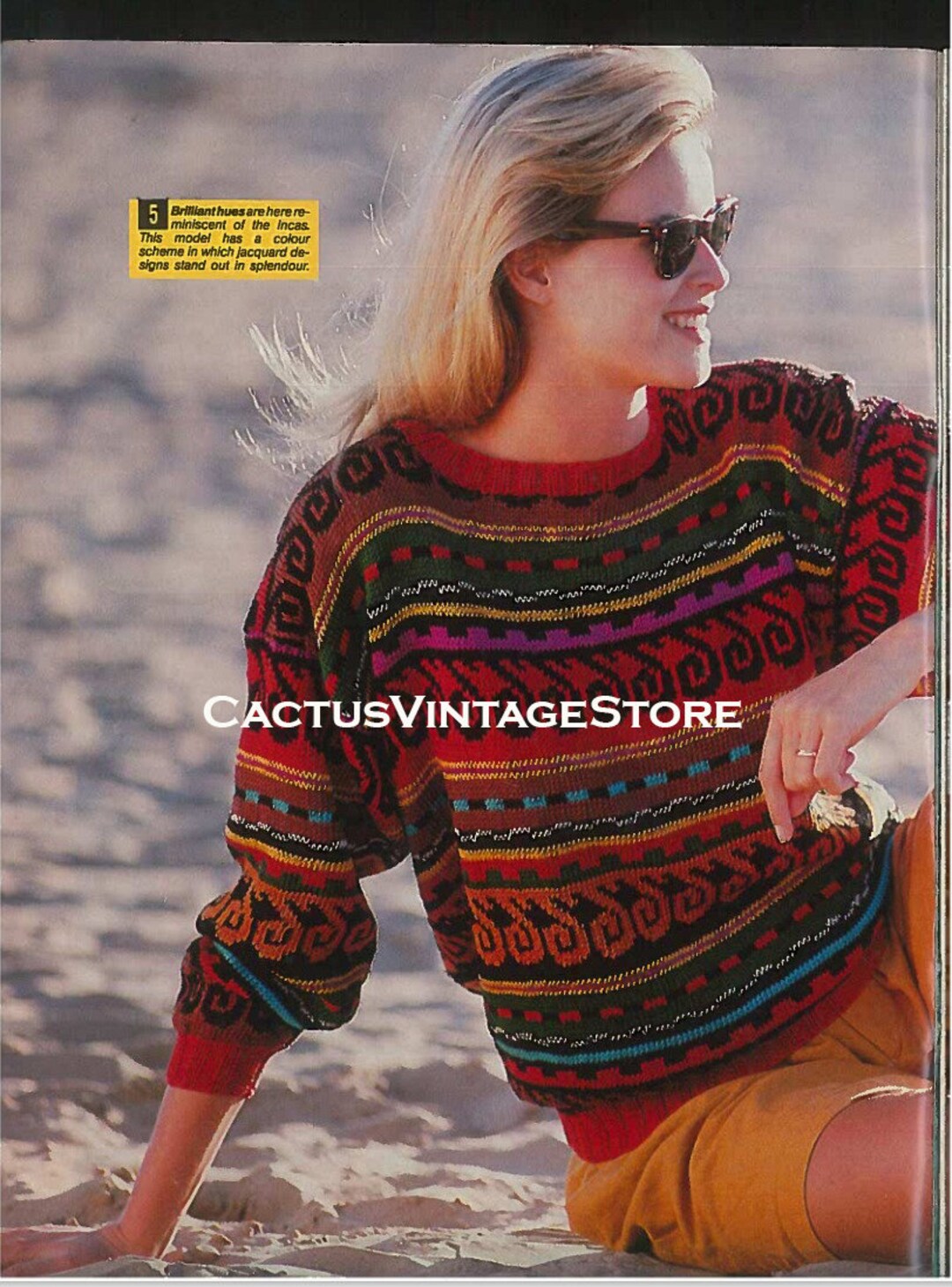 Sandra Knitting Magazine April 1990/ Knitting Pattern Book/pdf - Etsy