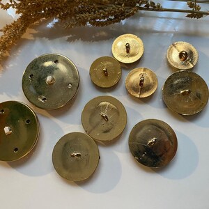 10 Plastic Buttons in 3 Different Sizes, Vintage Italy 1980 Sewing ...