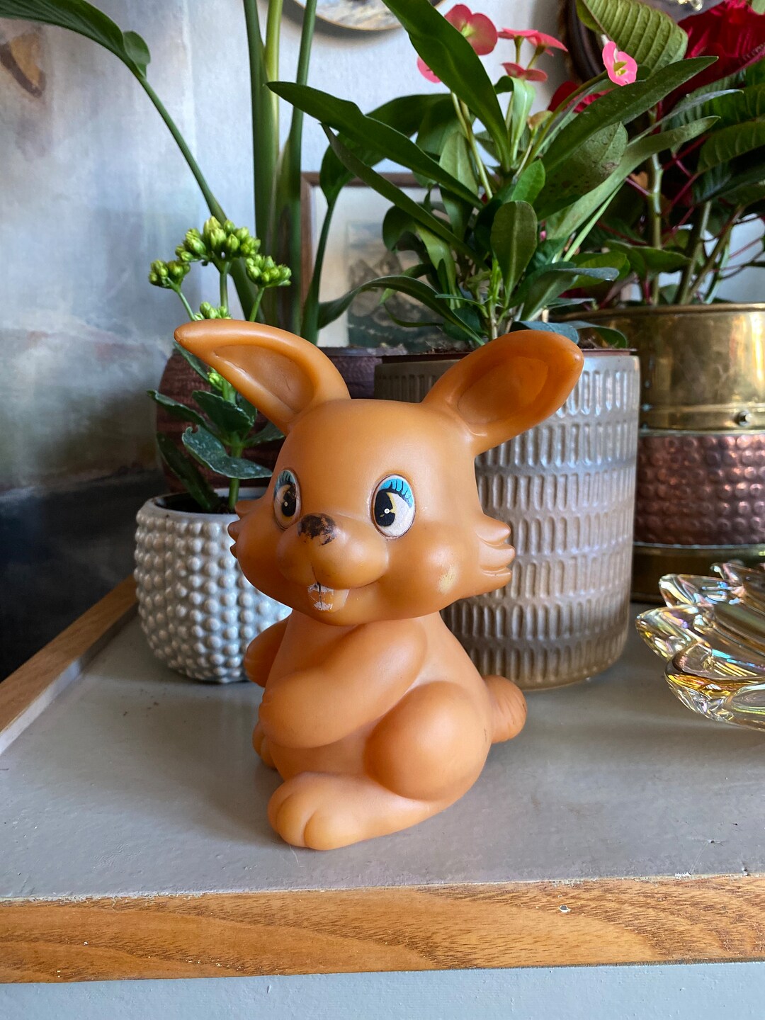 Vintage Rubber Rabbit Piggy Bank. Vintage Collection. Vintage Toys - Etsy