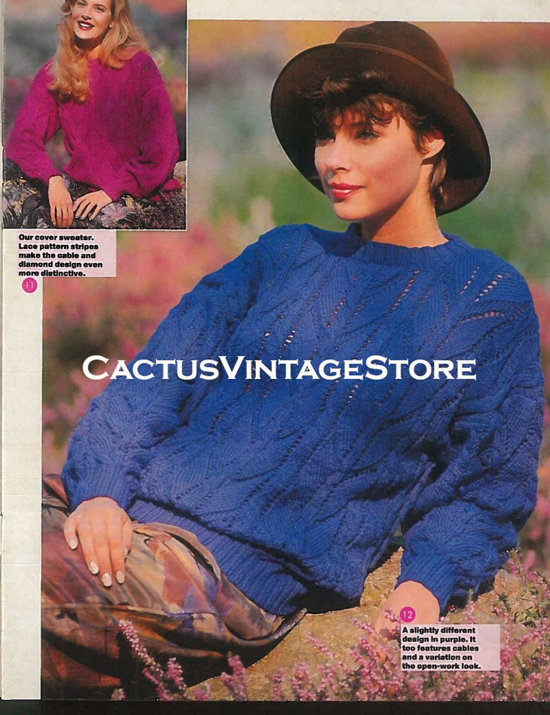 September 1990 Sandra Knitting Magazine - Etsy