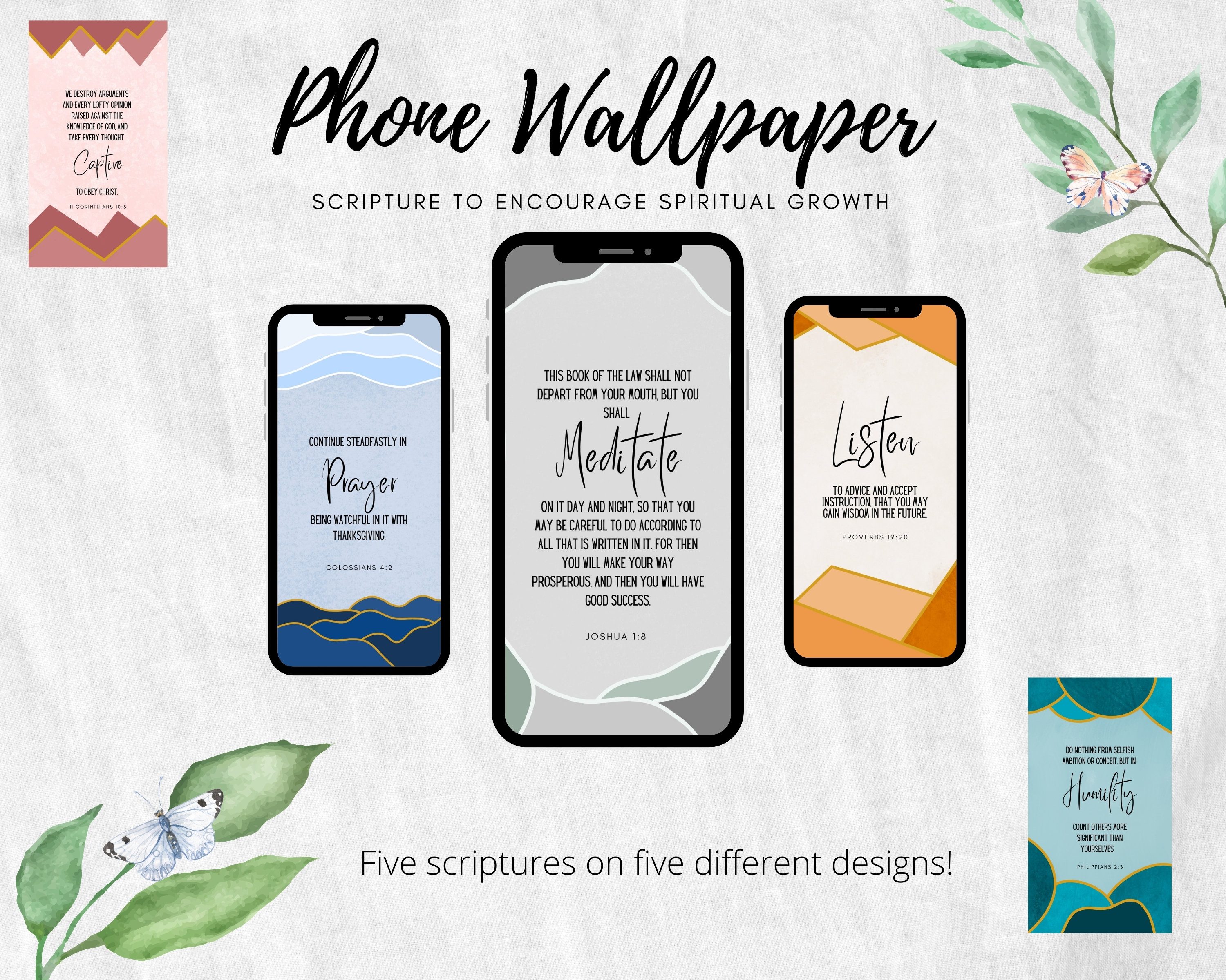 Spiritual Growth Scriptures | ESV Bible Verses | Phone Wallpaper or ...