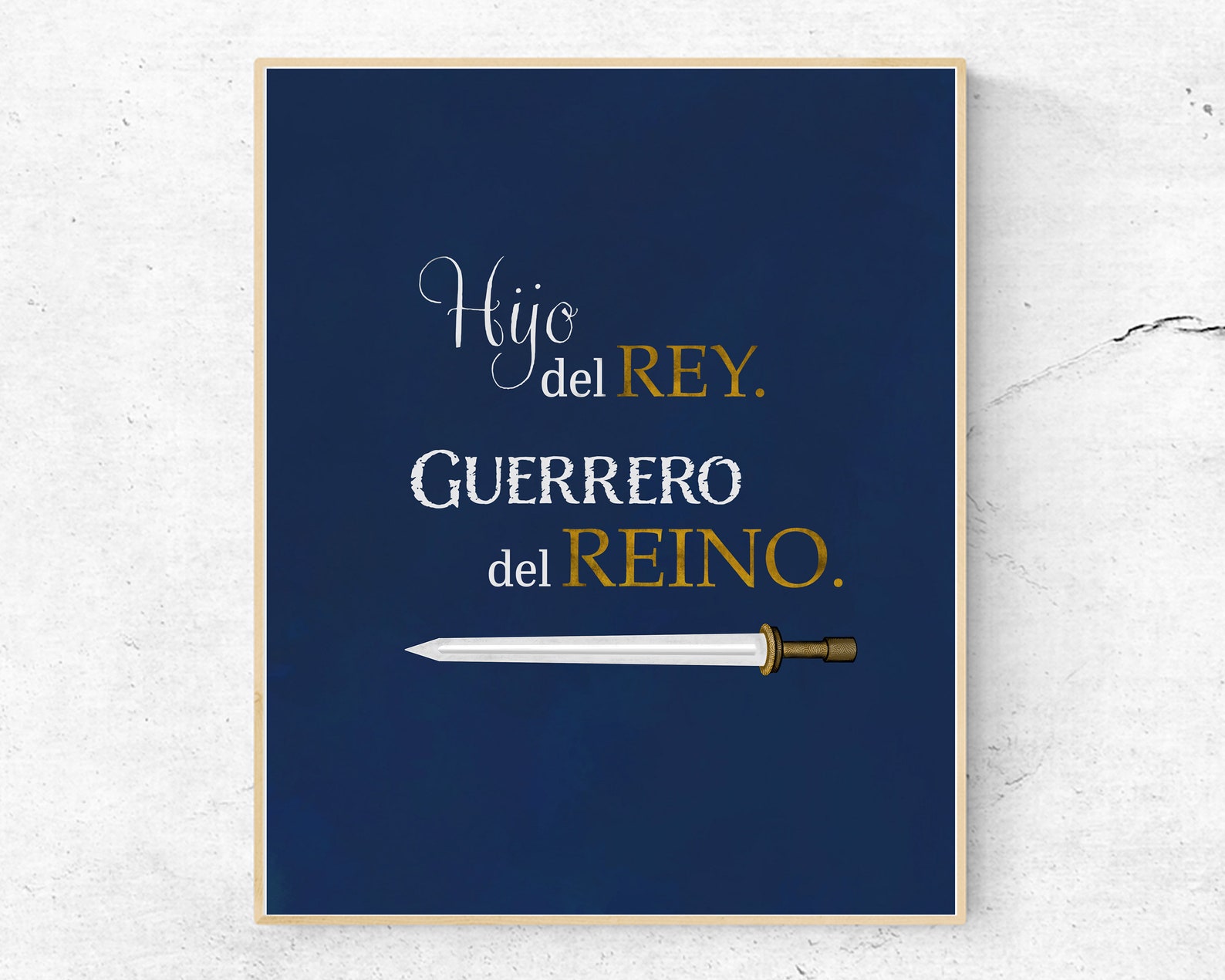 Hijo Del Rey, Guerrero Del Reino (8 X 10), Impresión Digital, Cita ...