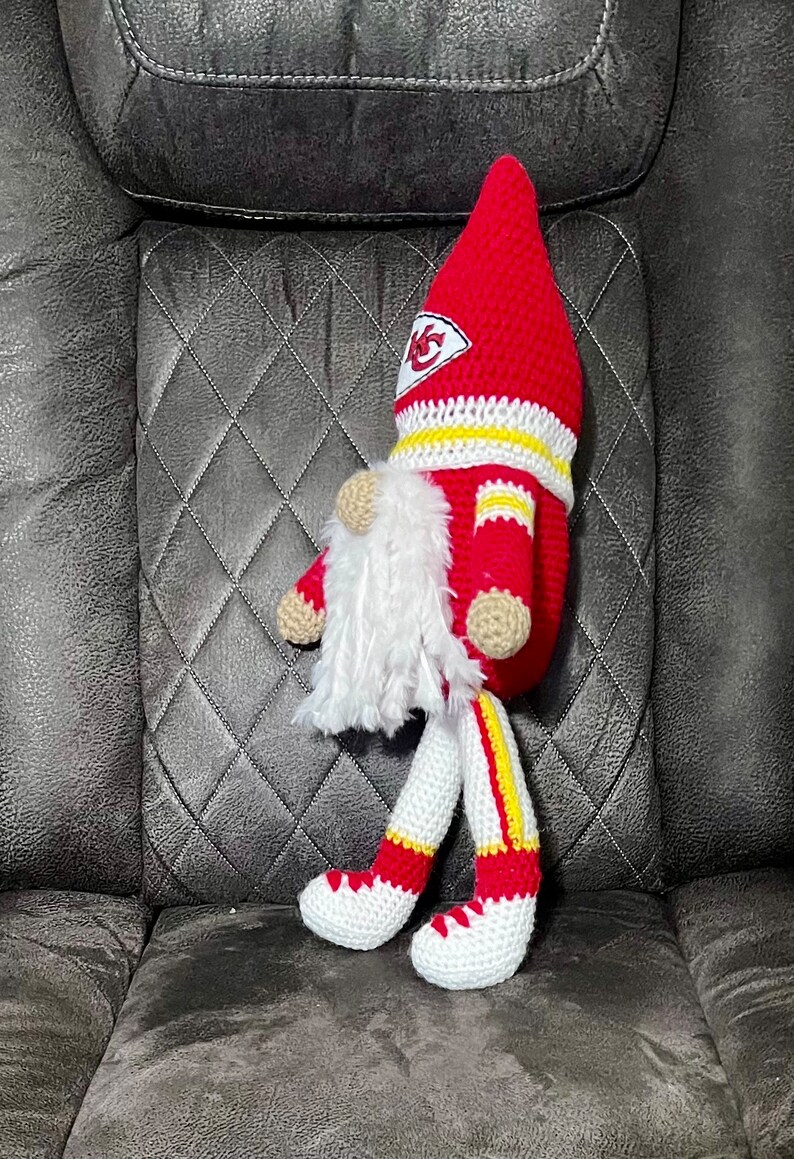 NFL Kansas City Chiefs Crocheted Gnome - Etsy