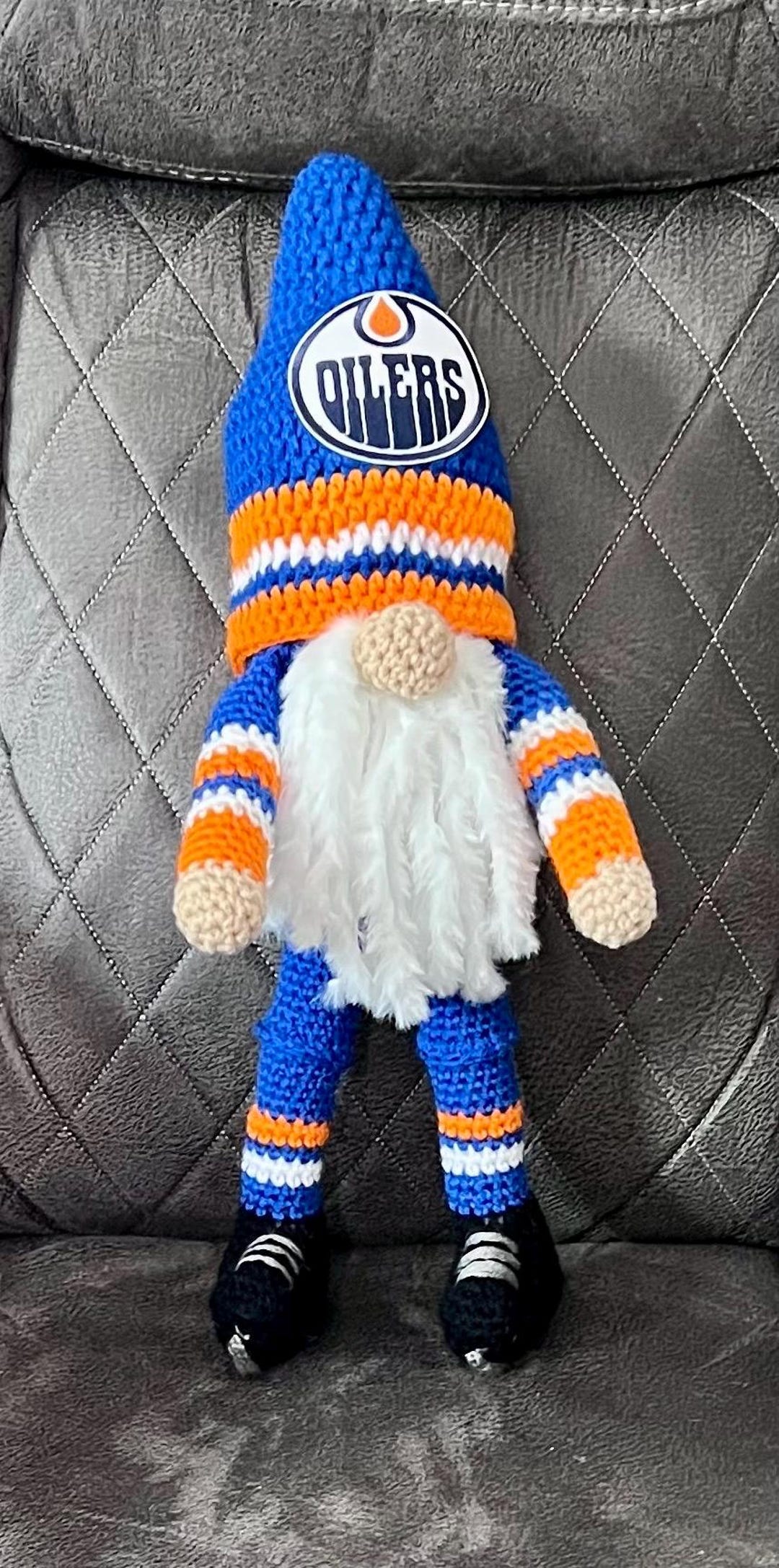 NHL Edmonton Oilers Crocheted Hockey Team Gnome - Etsy