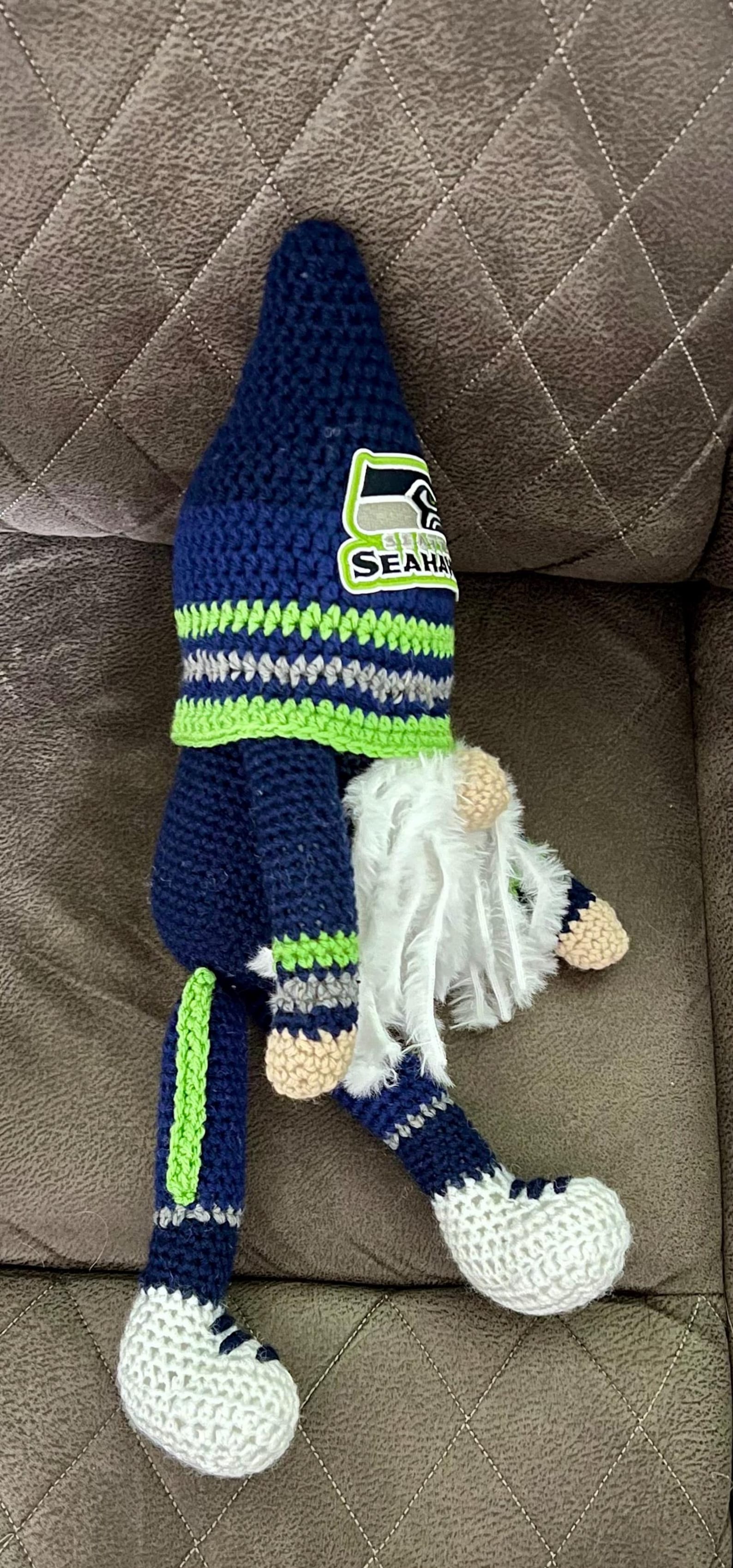 NFL Seattle Seahawks Crocheted Football Gnome - Etsy