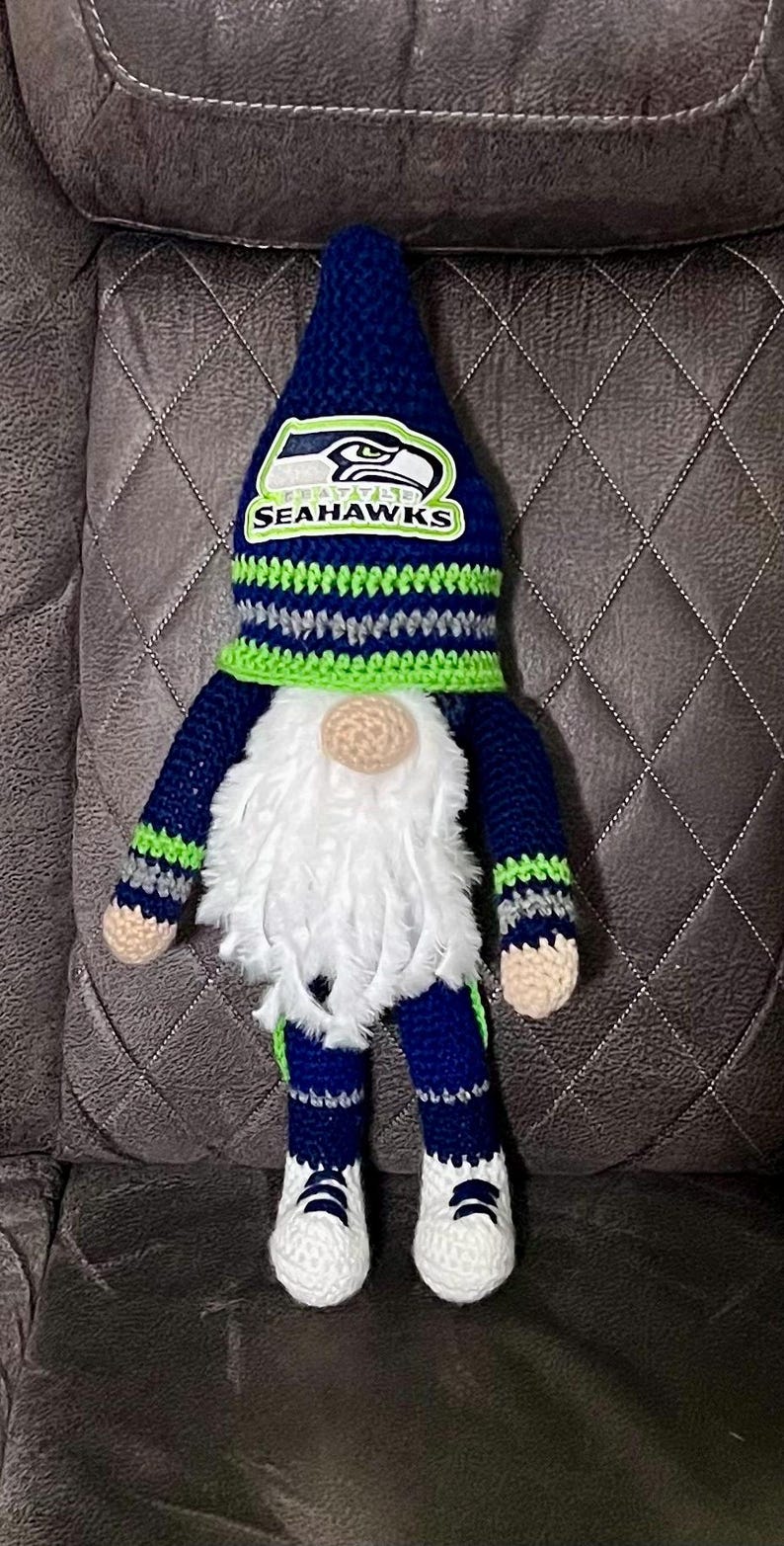 NFL Seattle Seahawks Crocheted Football Gnome - Etsy