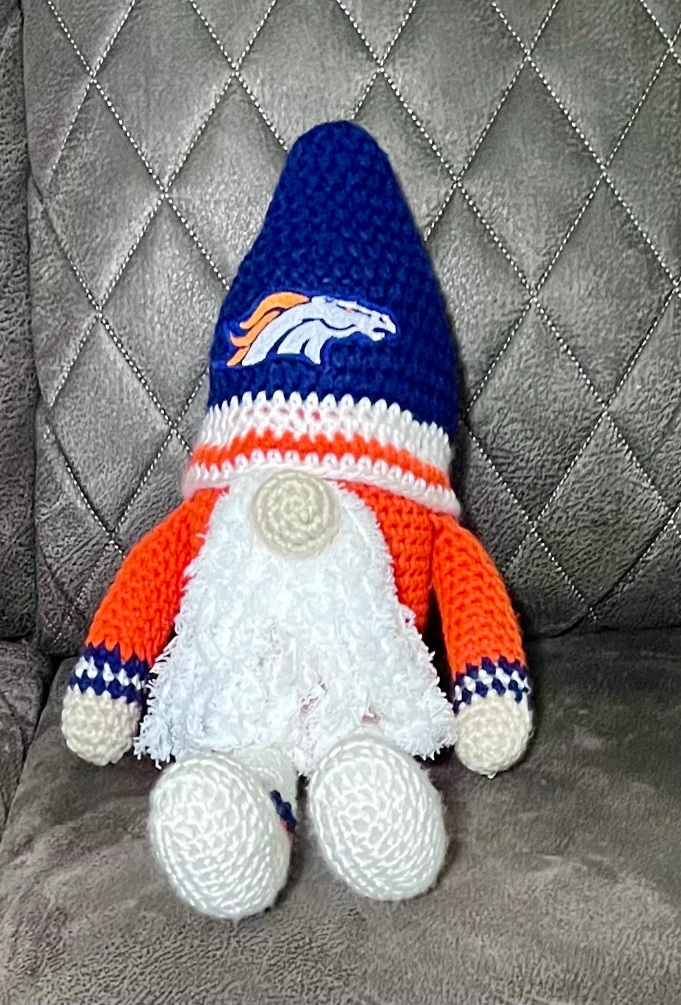 NFL Denver Broncos Crocheted Gnome - Etsy