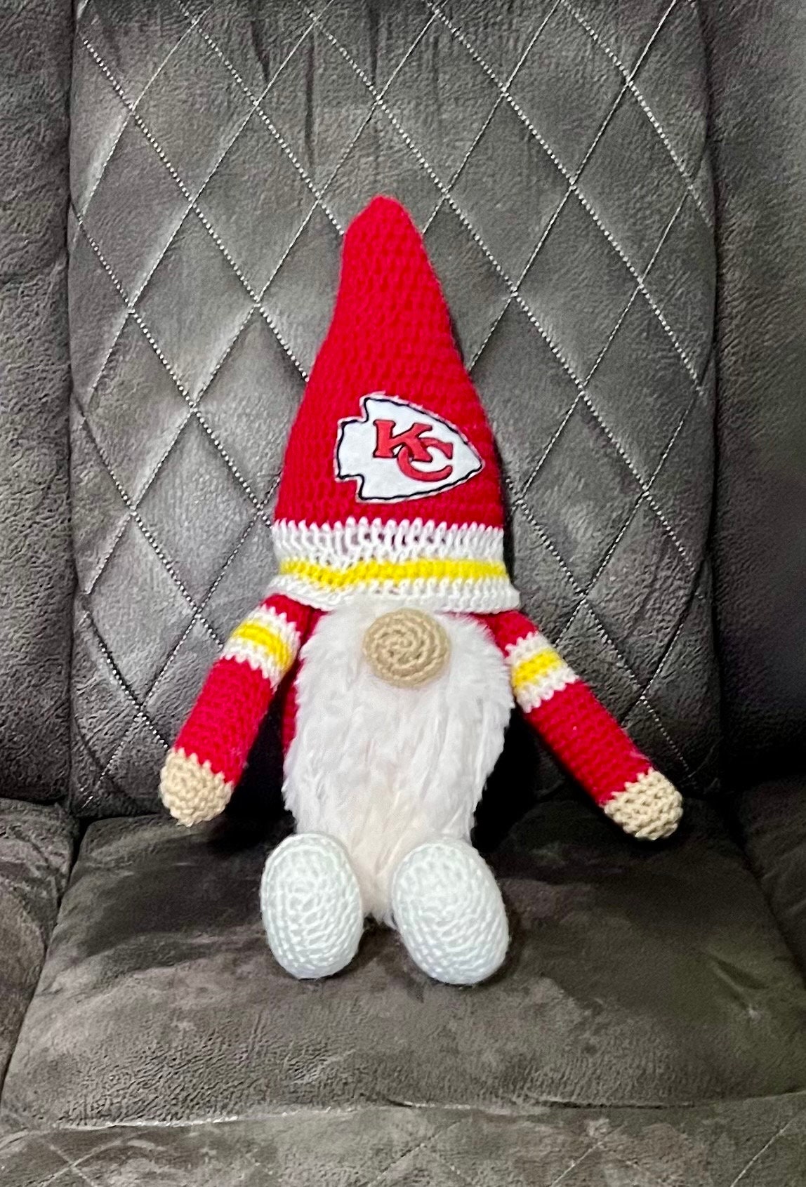 NFL Kansas City Chiefs Crocheted Gnome - Etsy